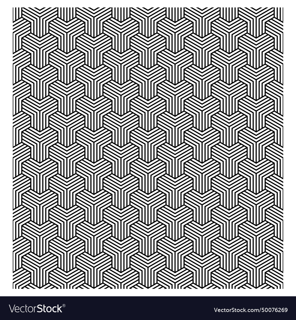Geometric pattern line black Royalty Free Vector Image