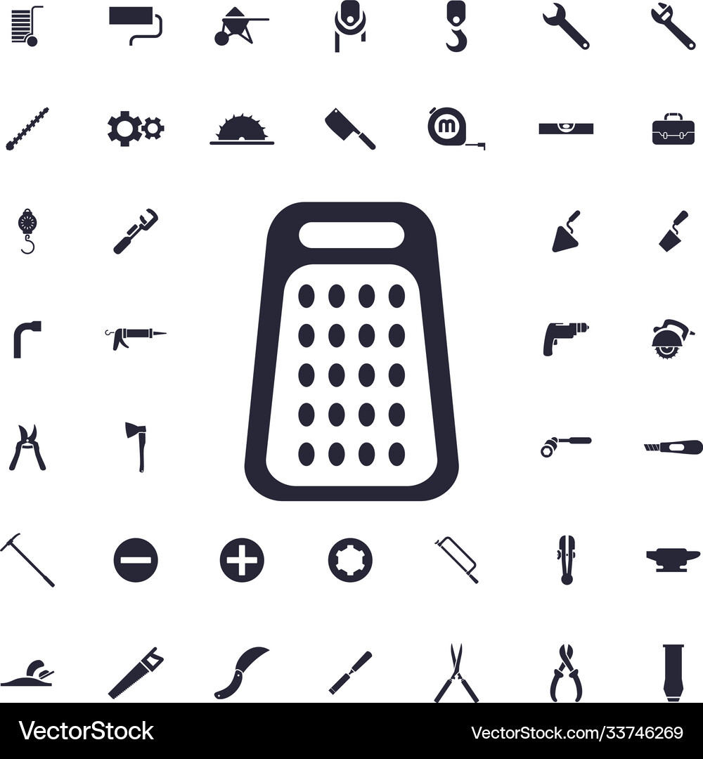 Grater icon Royalty Free Vector Image - VectorStock