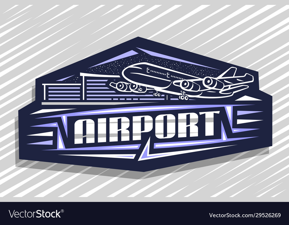 Logo for airport Royalty Free Vector Image - VectorStock
