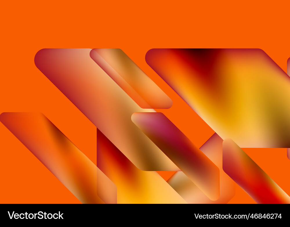 Fluid color dynamic geometric shapes abstract Vector Image