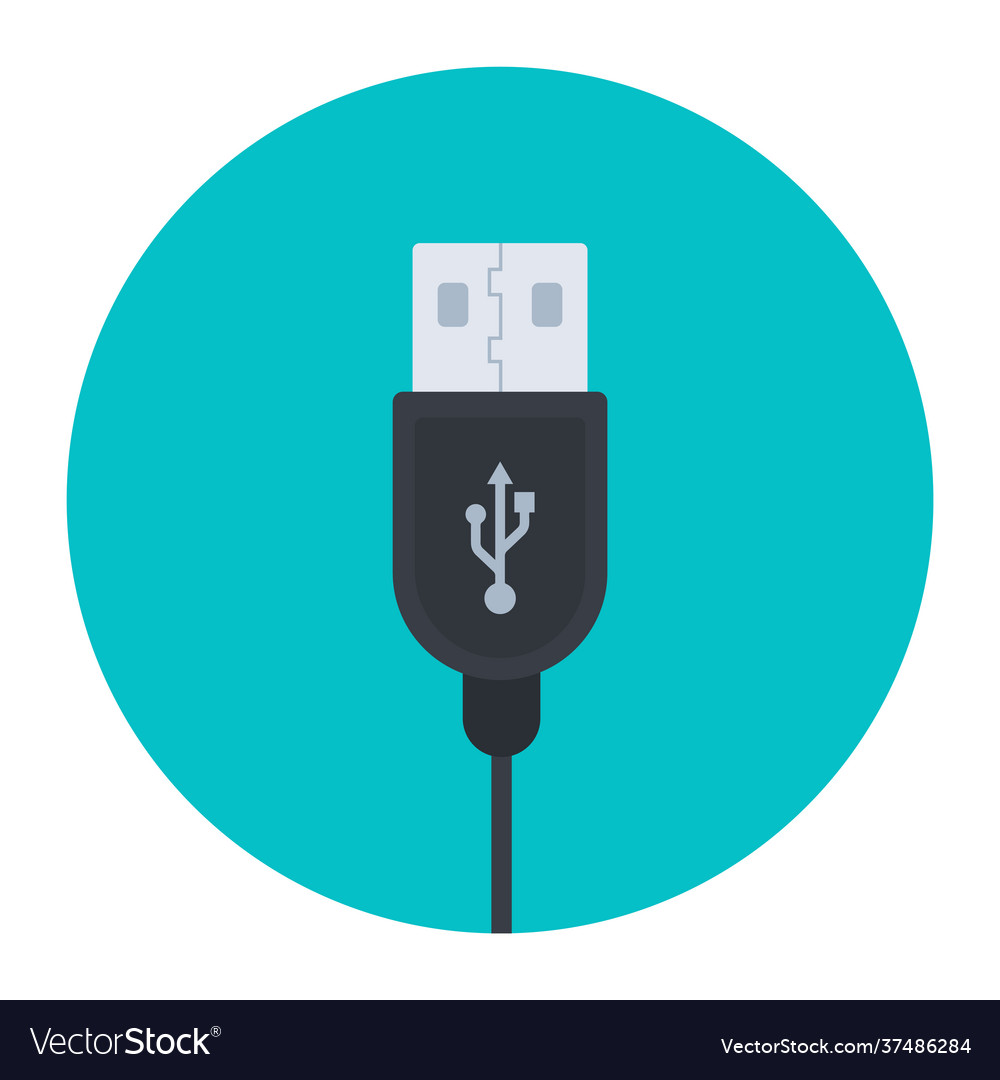Data cable Royalty Free Vector Image - VectorStock
