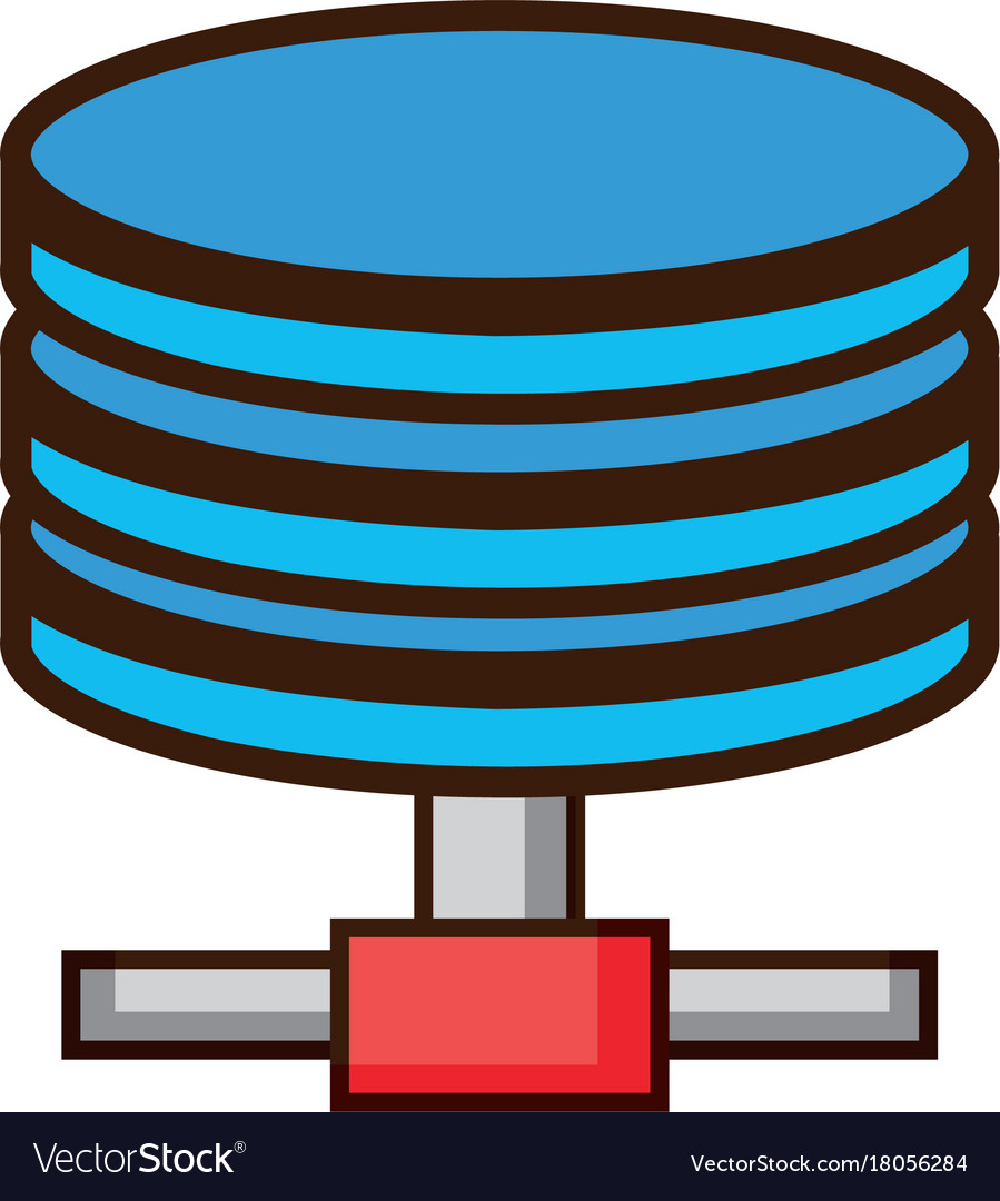 Hard disk technology data storage Royalty Free Vector Image