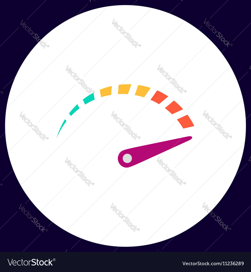 Indicator computer symbol Royalty Free Vector Image