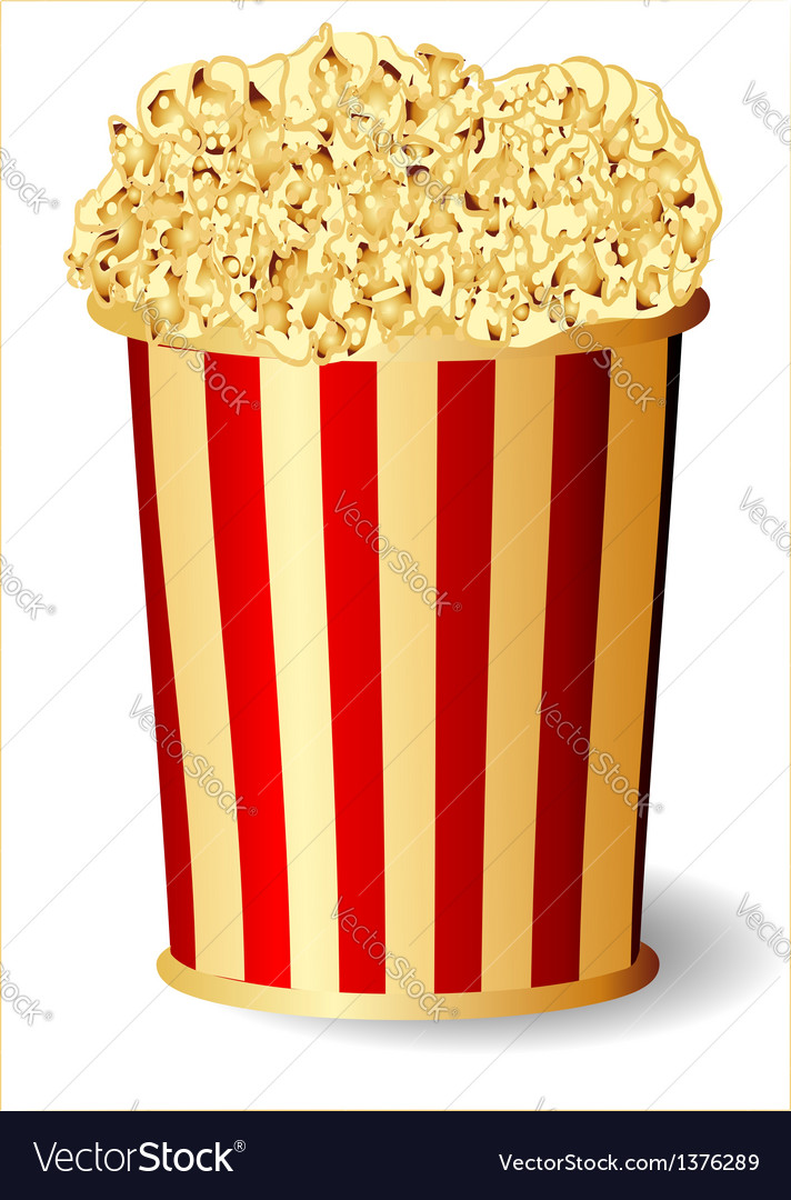 Popcorn Royalty Free Vector Image - VectorStock