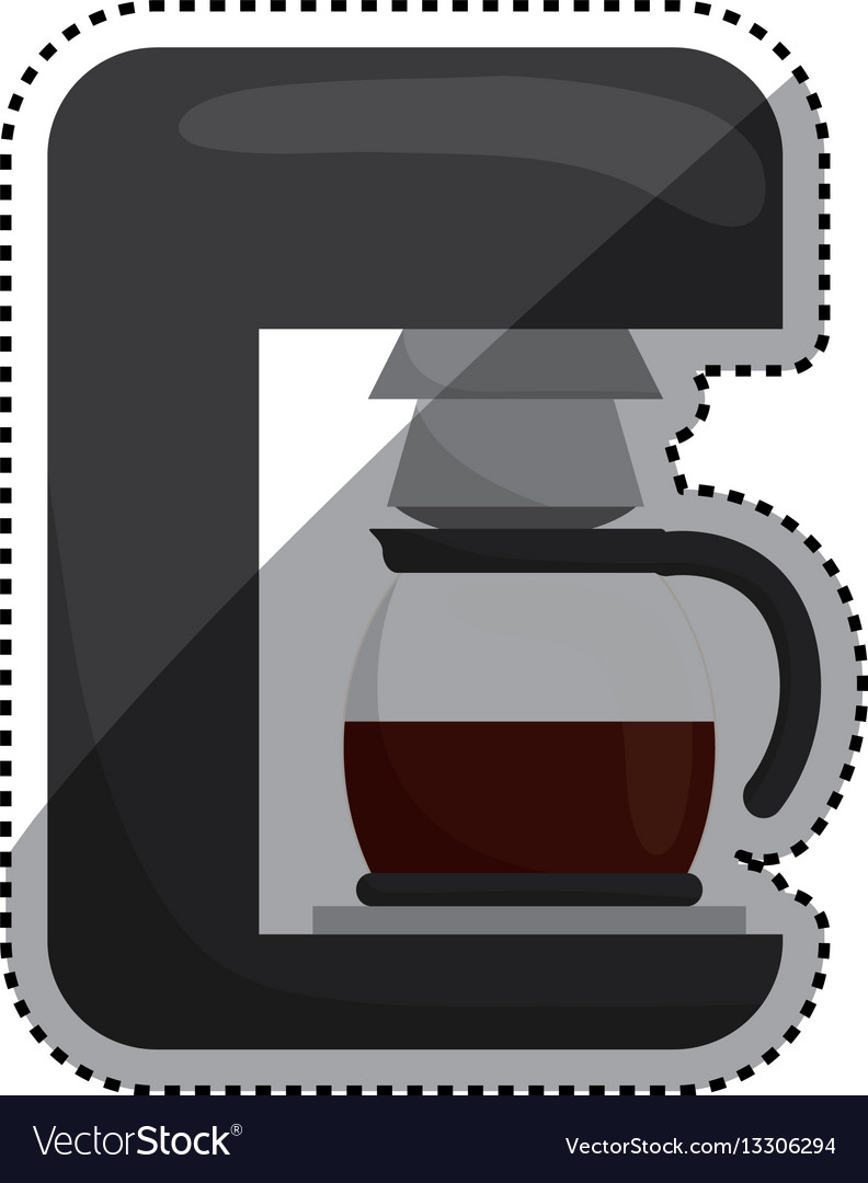 Coffee machine maker Royalty Free Vector Image