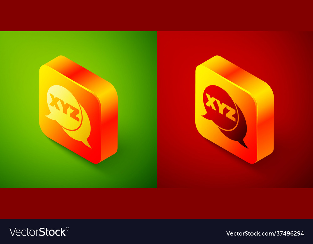 Isometric Xyz Coordinate System Icon Isolated Vector Image