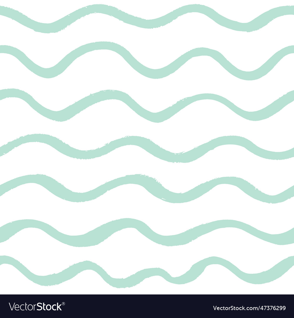 Abstract seamless pattern with hand drawn wavy Vector Image