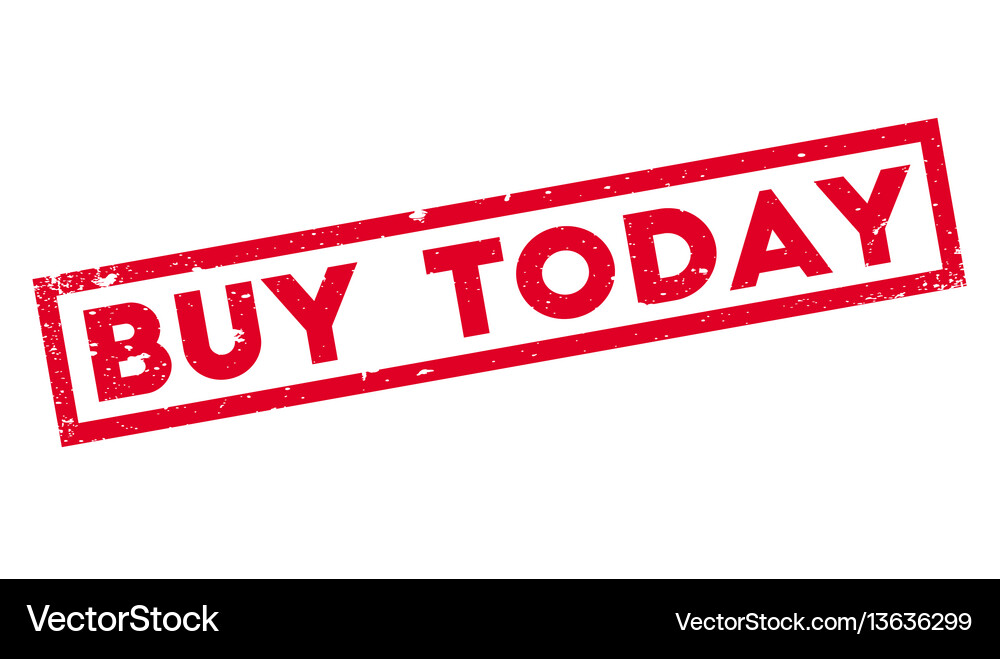 Buy today rubber stamp Royalty Free Vector Image