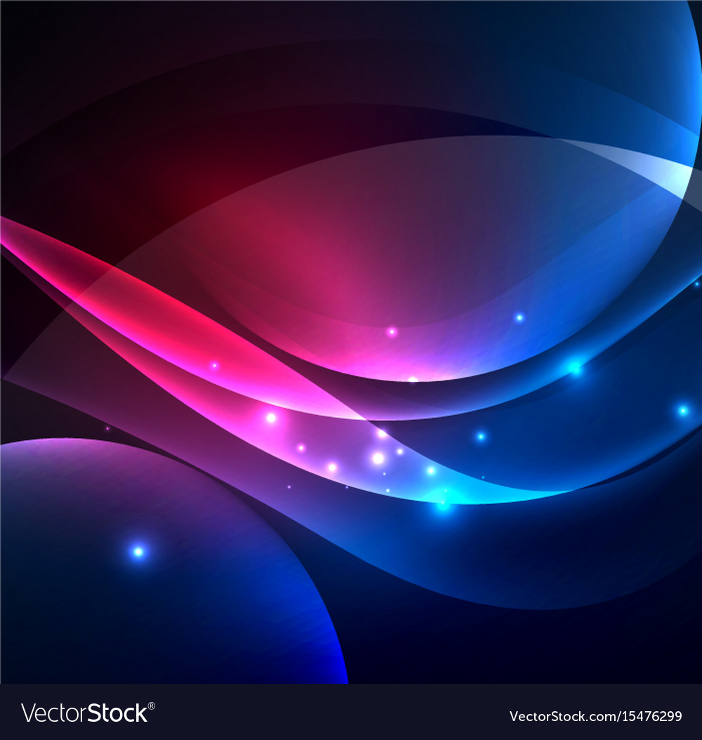 Glowing geometric shapes Royalty Free Vector Image