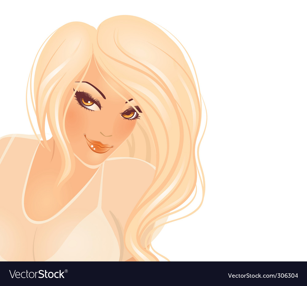 Blonde girl Royalty Free Vector Image - VectorStock Blonde girl Royalty Free Vector Image - VectorStock