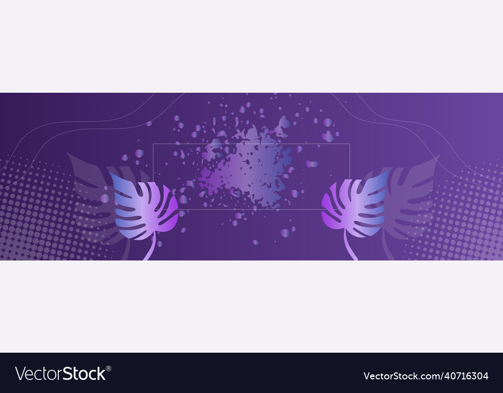 Purple banner templates designed for the web Vector Image