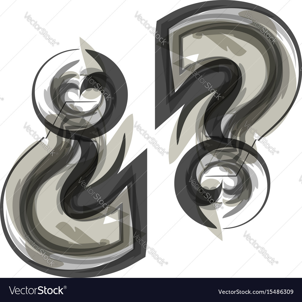 Abstract question mark symbol Royalty Free Vector Image