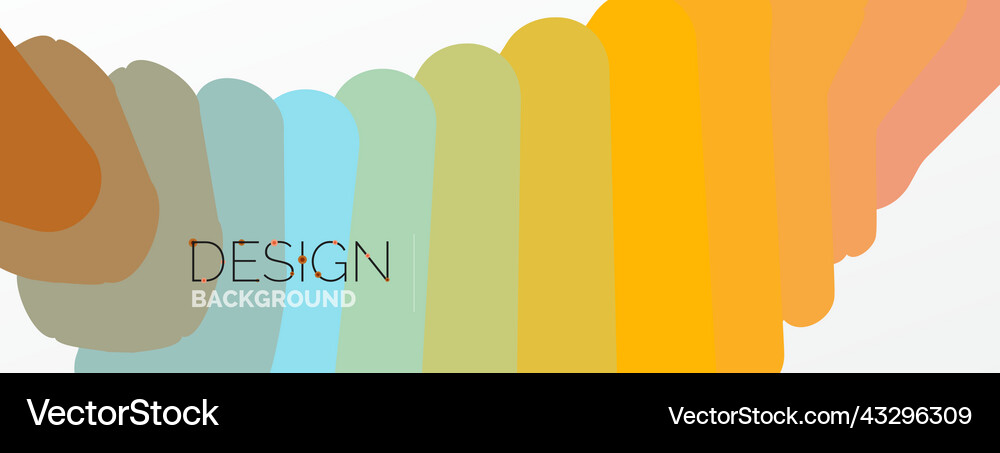 Background colorful shapes template wallpaper Vector Image