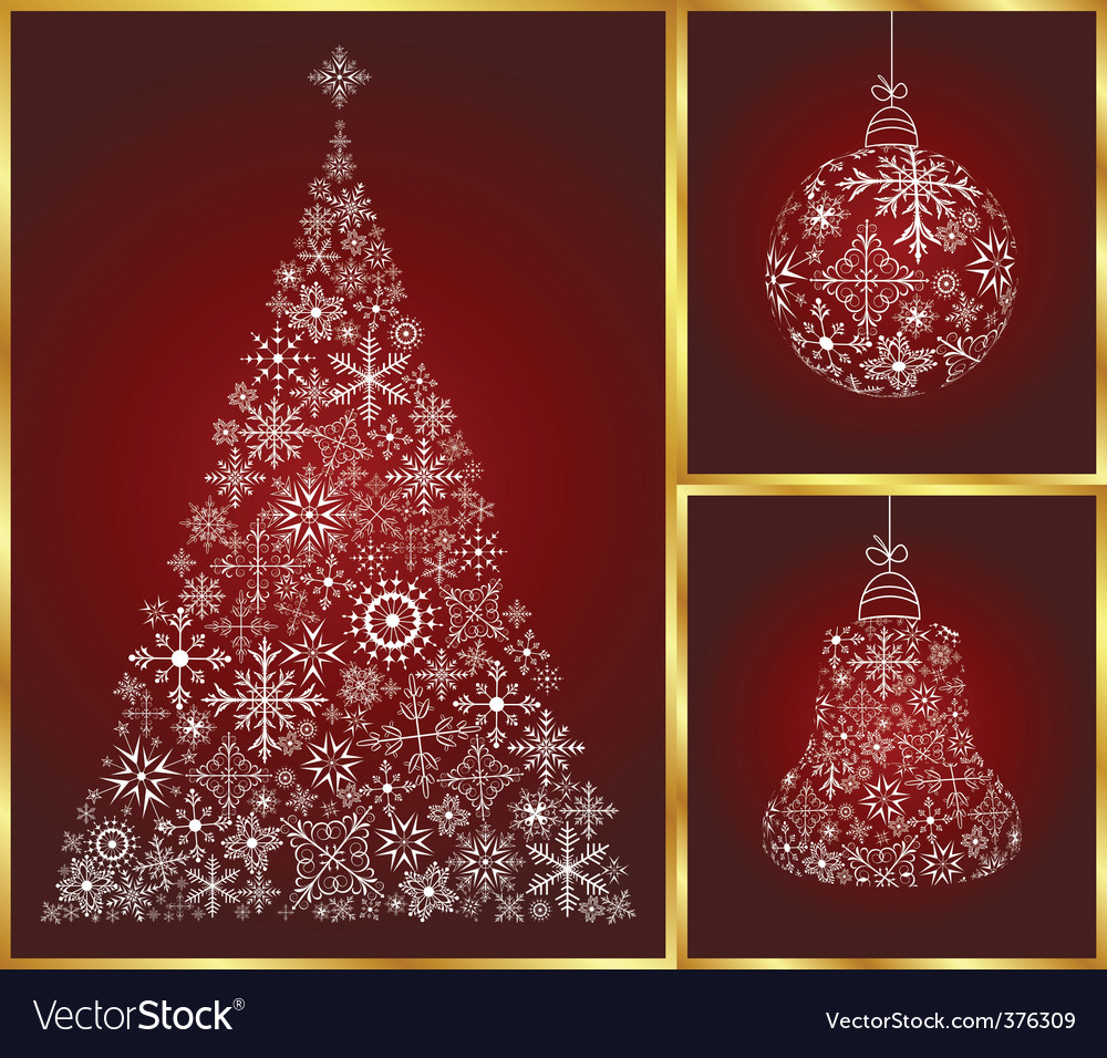 Christmas design elements Royalty Free Vector Image