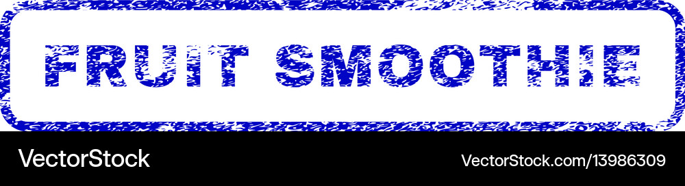 Fruit smoothie rubber stamp Royalty Free Vector Image