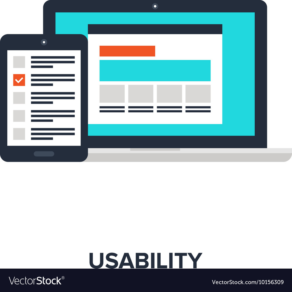 Usability evaluation concept Royalty Free Vector Image