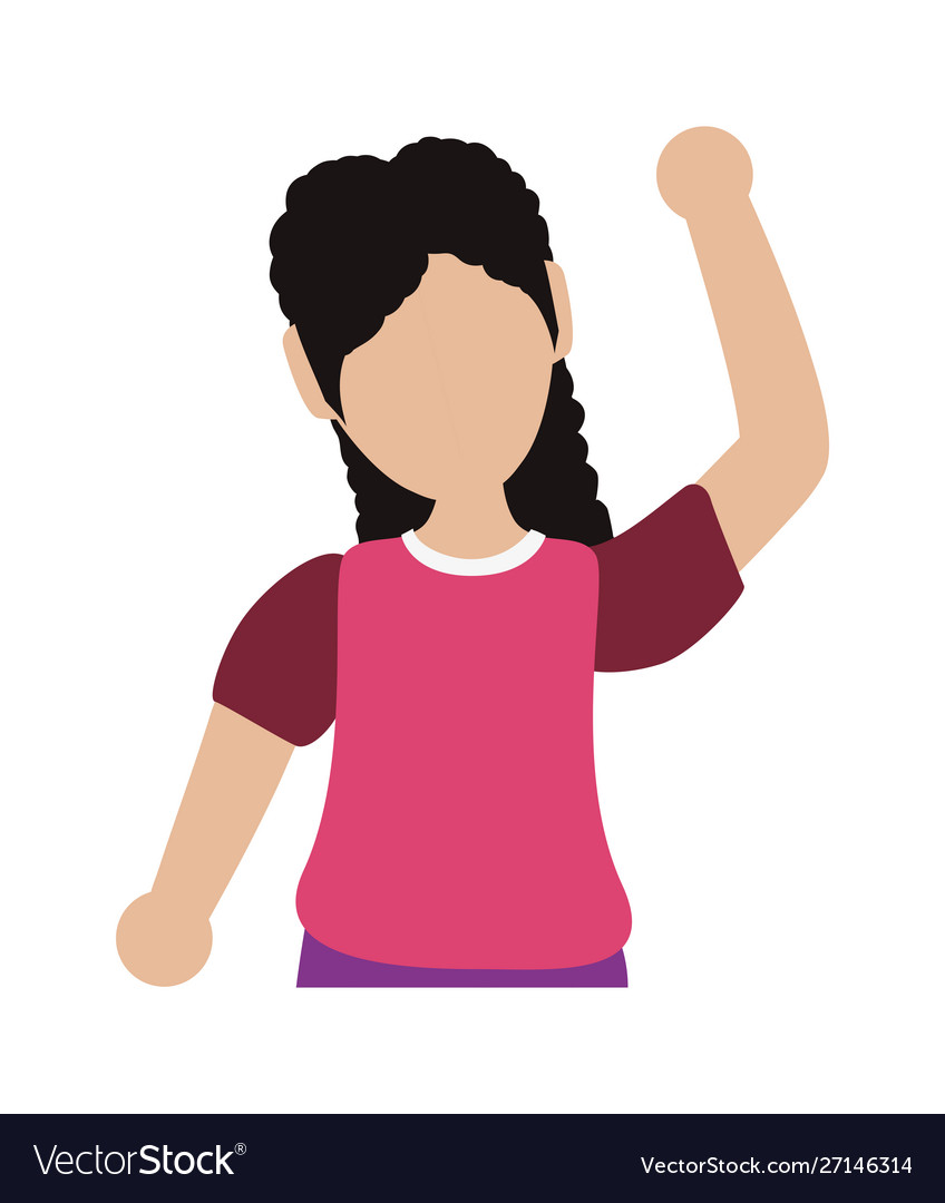 Beautiful woman avatar character Royalty Free Vector Image