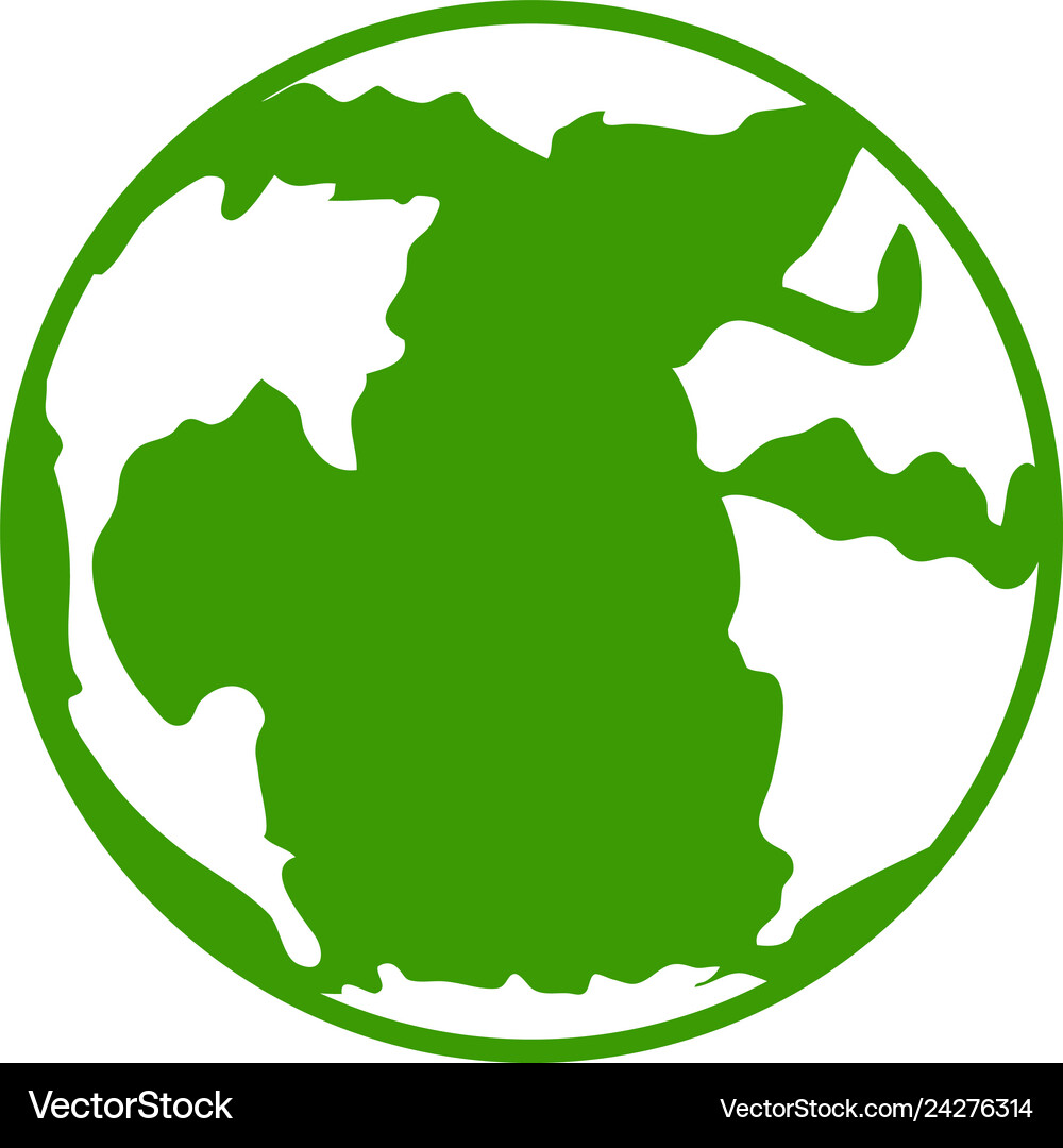 Isolated earth planet icon Royalty Free Vector Image