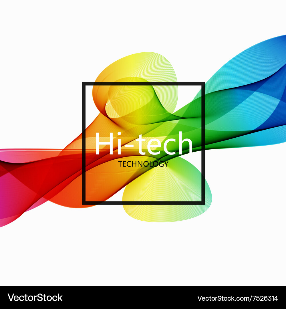 Modern colorful hi-tech abstract background Vector Image