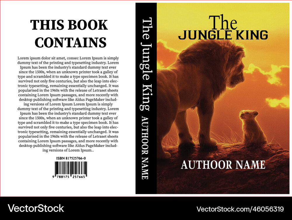 Book cover design svg Royalty Free Vector Image