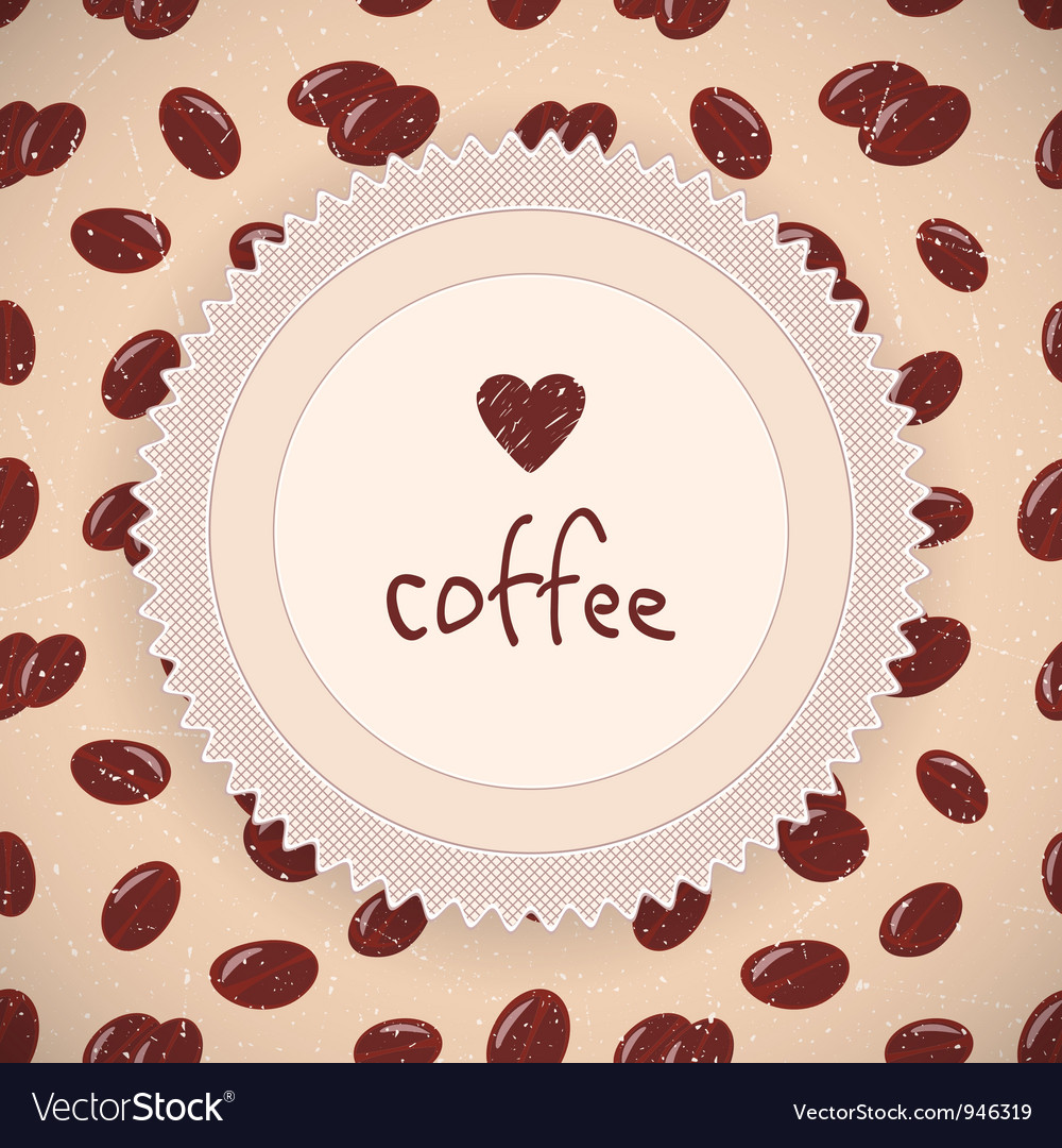Coffee background Royalty Free Vector Image - VectorStock