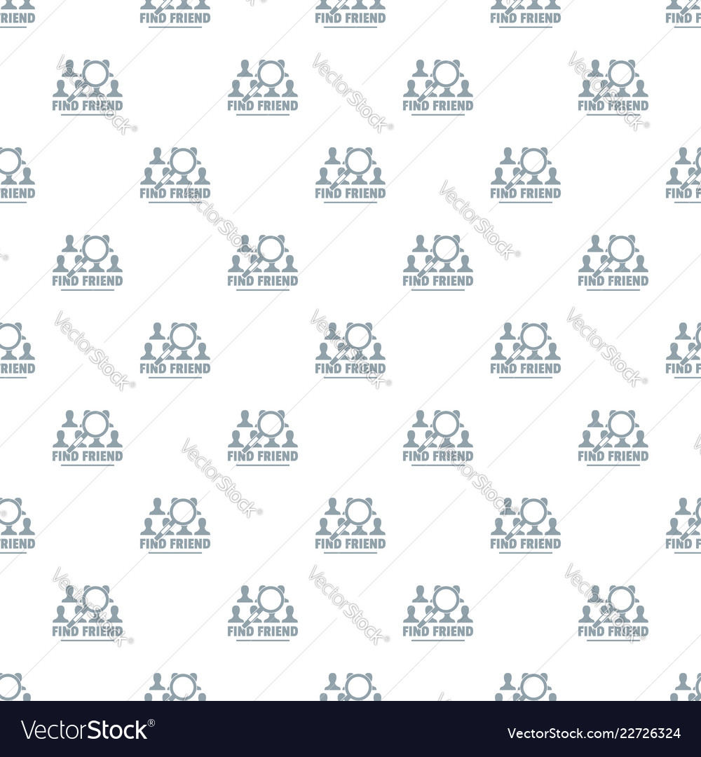 Find friends pattern seamless Royalty Free Vector Image