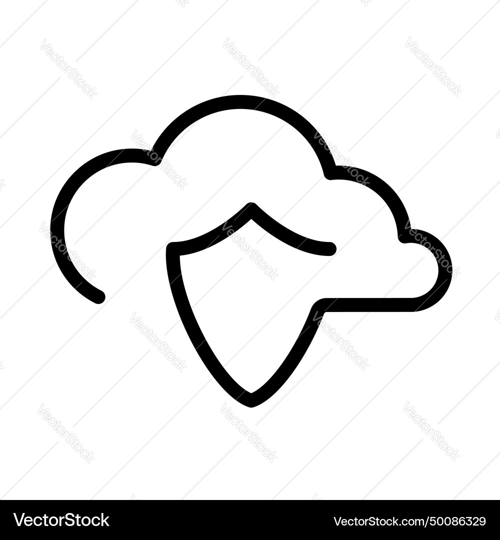 Cloud service icon computing Royalty Free Vector Image
