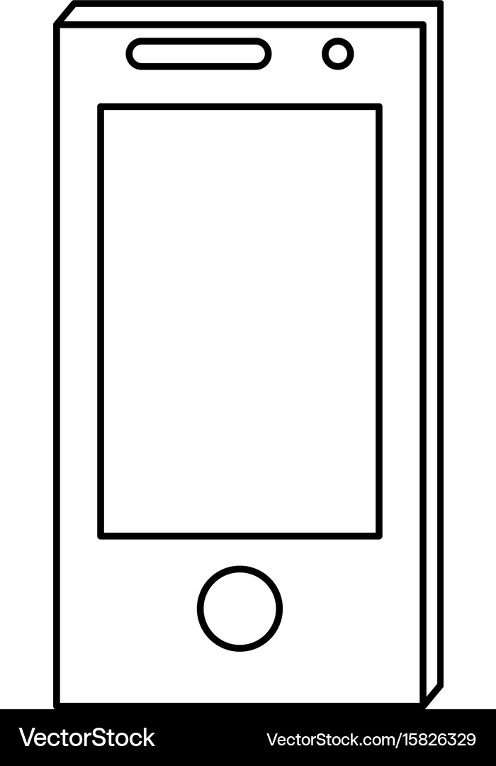 Smartphone technology symbol Royalty Free Vector Image