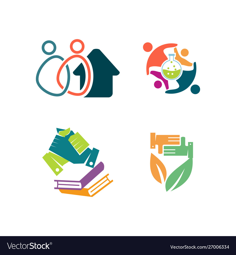 Commitment teamwork together business logo Vector Image