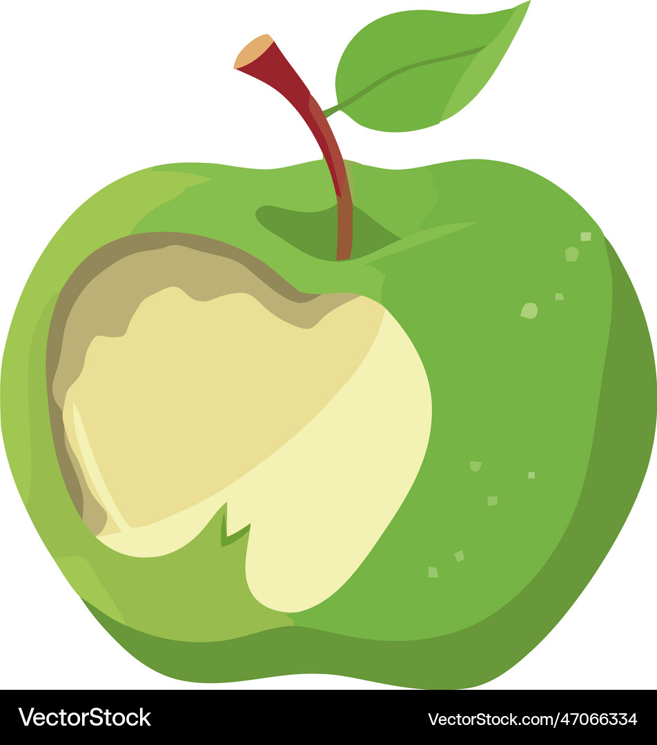 Fresh apple icon healthy eating symbol Royalty Free Vector