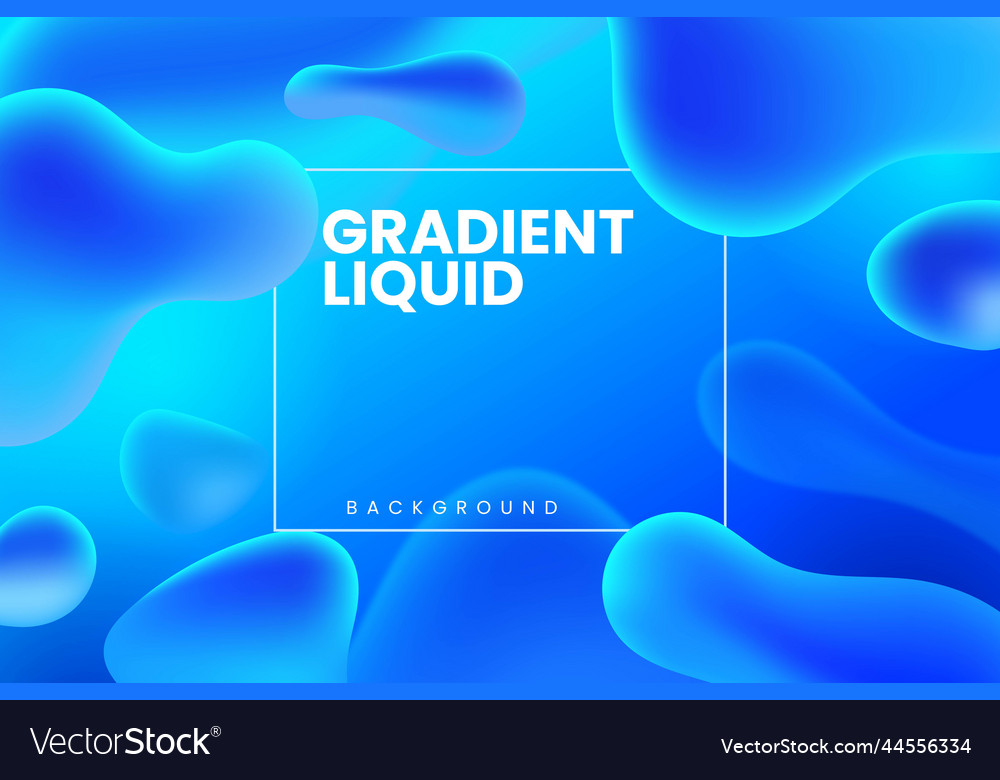 Gradient liquid abstract background design Vector Image