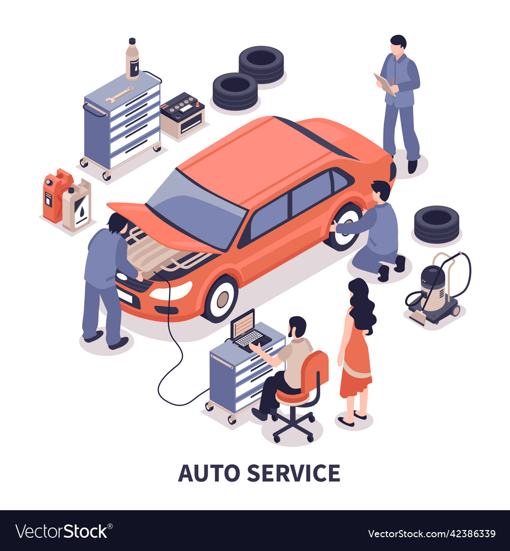 Auto service Royalty Free Vector Image - VectorStock