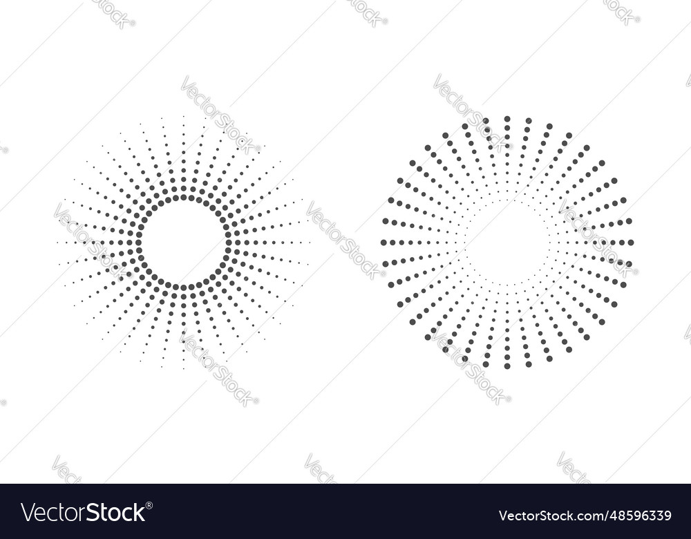 Dotted frames Royalty Free Vector Image - VectorStock