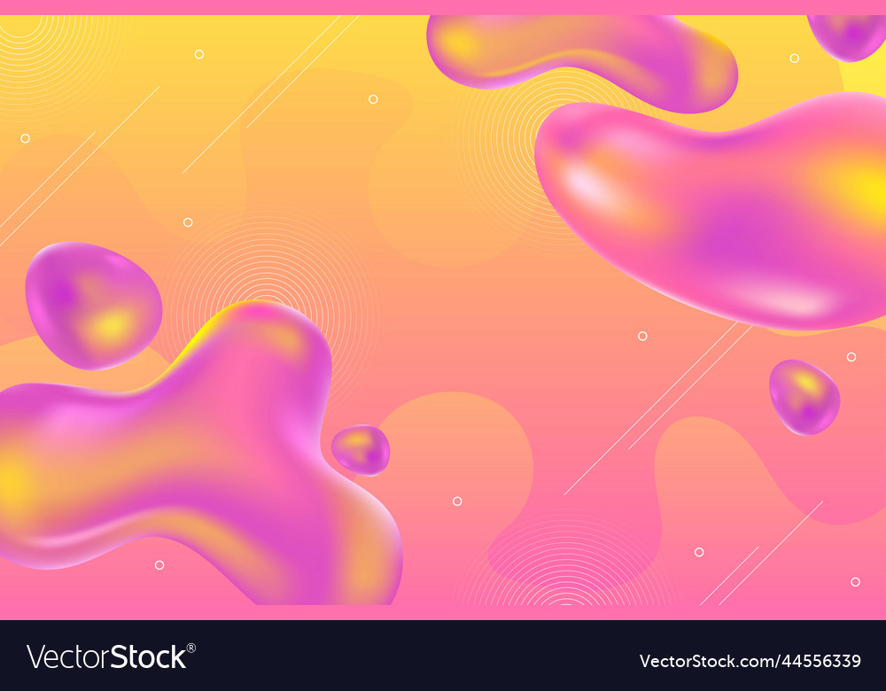 Gradient liquid abstract background design Vector Image