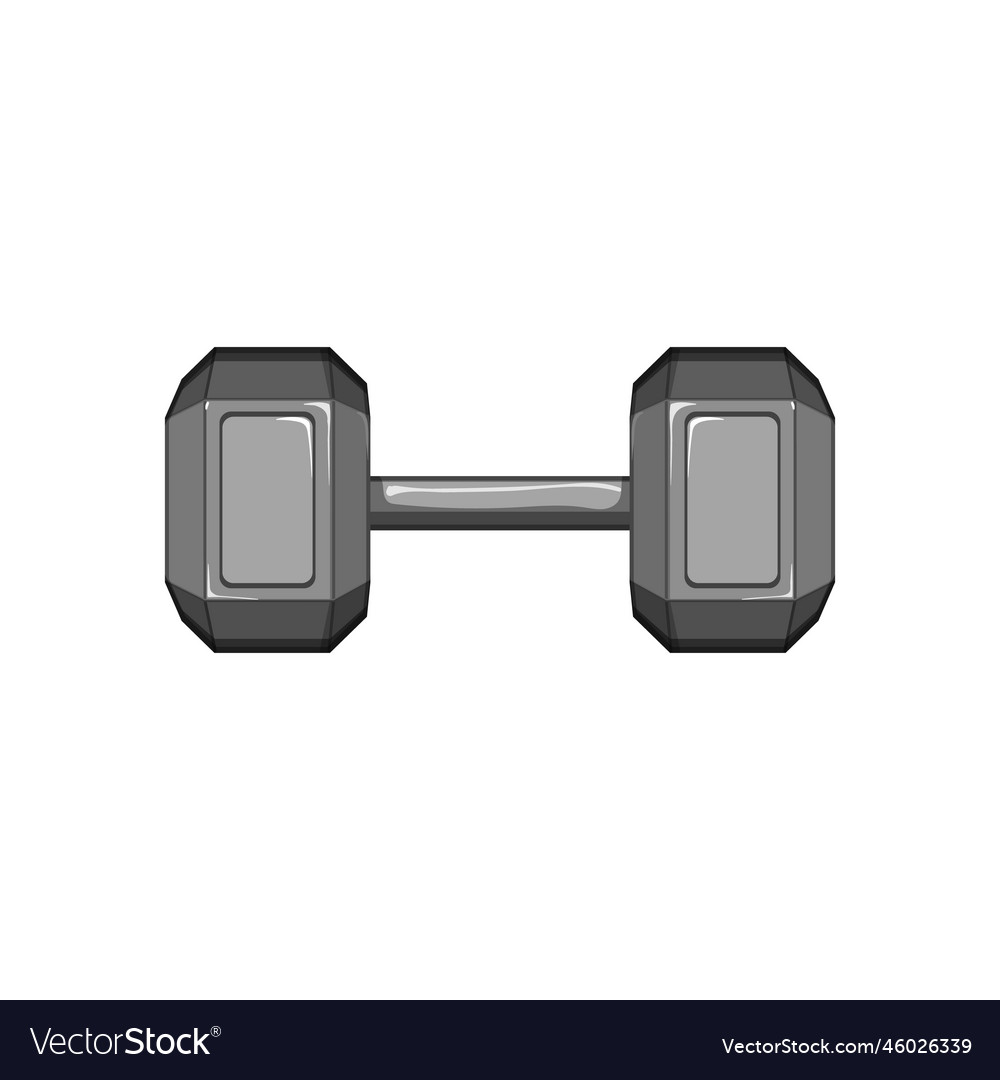 Health dumbbell cartoon Royalty Free Vector Image