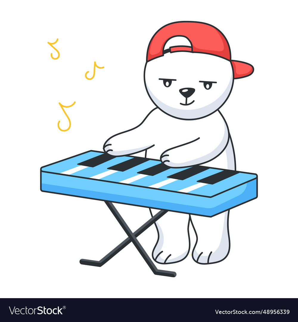 Keyboard player Royalty Free Vector Image - VectorStock
