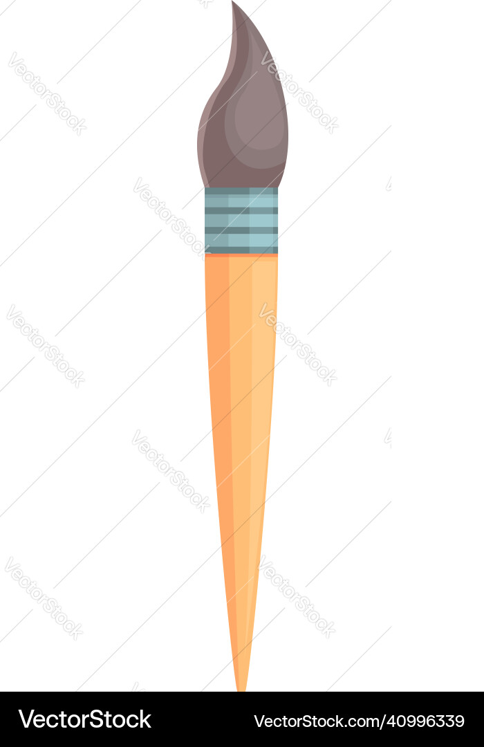 Paint brush icon cartoon art tool Royalty Free Vector Image