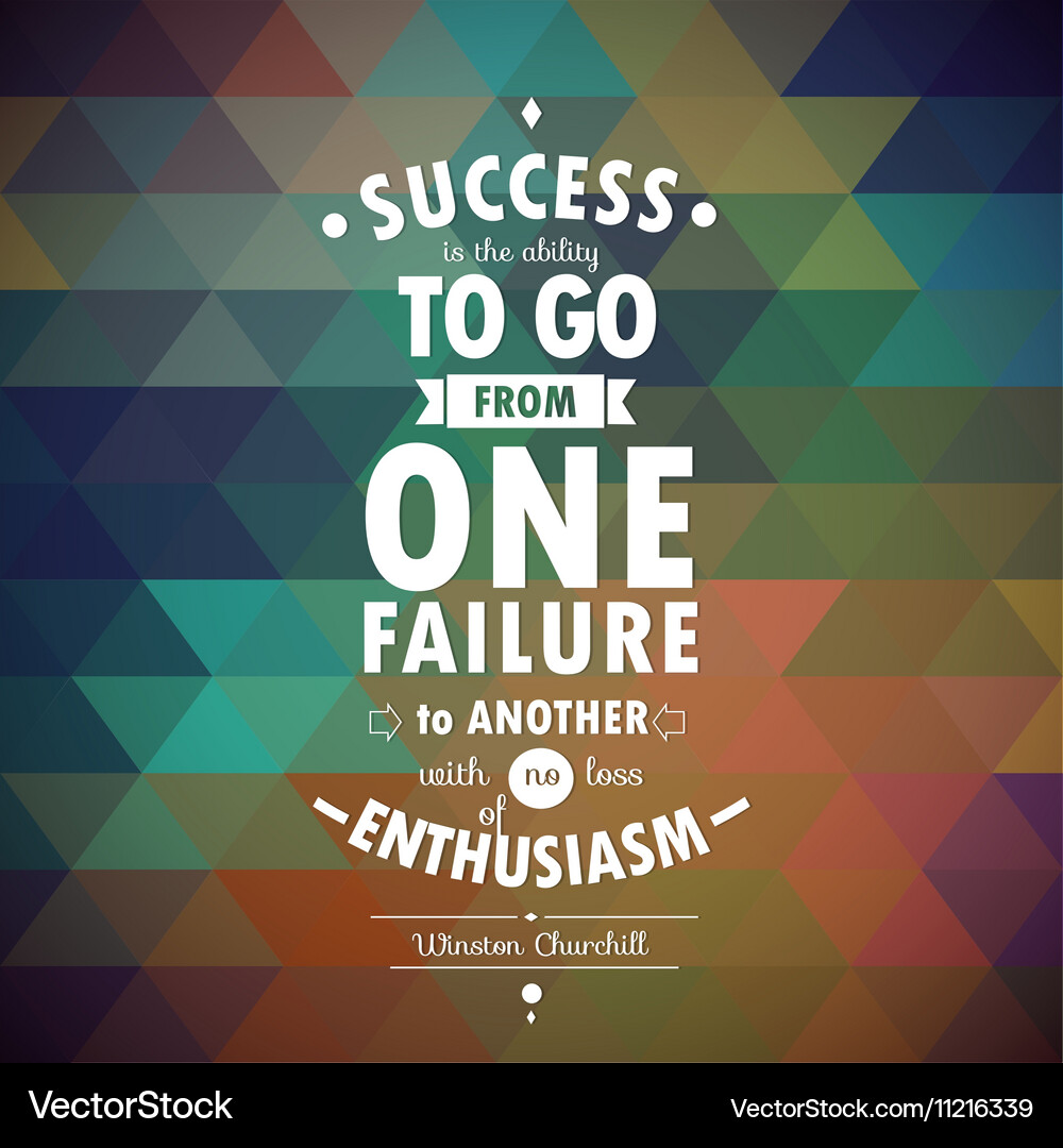 Typographical background with quote Royalty Free Vector