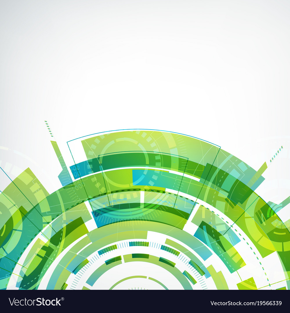 Virtual user interface technologic template Vector Image