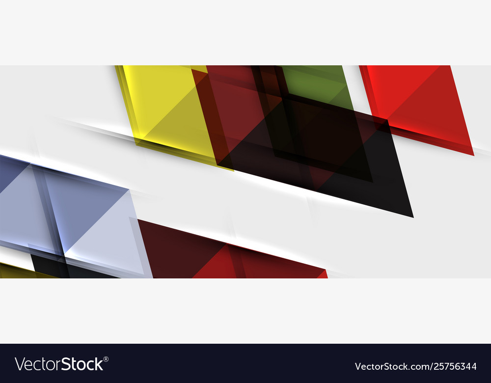 Abstract geometric background modern overlapping Vector Image