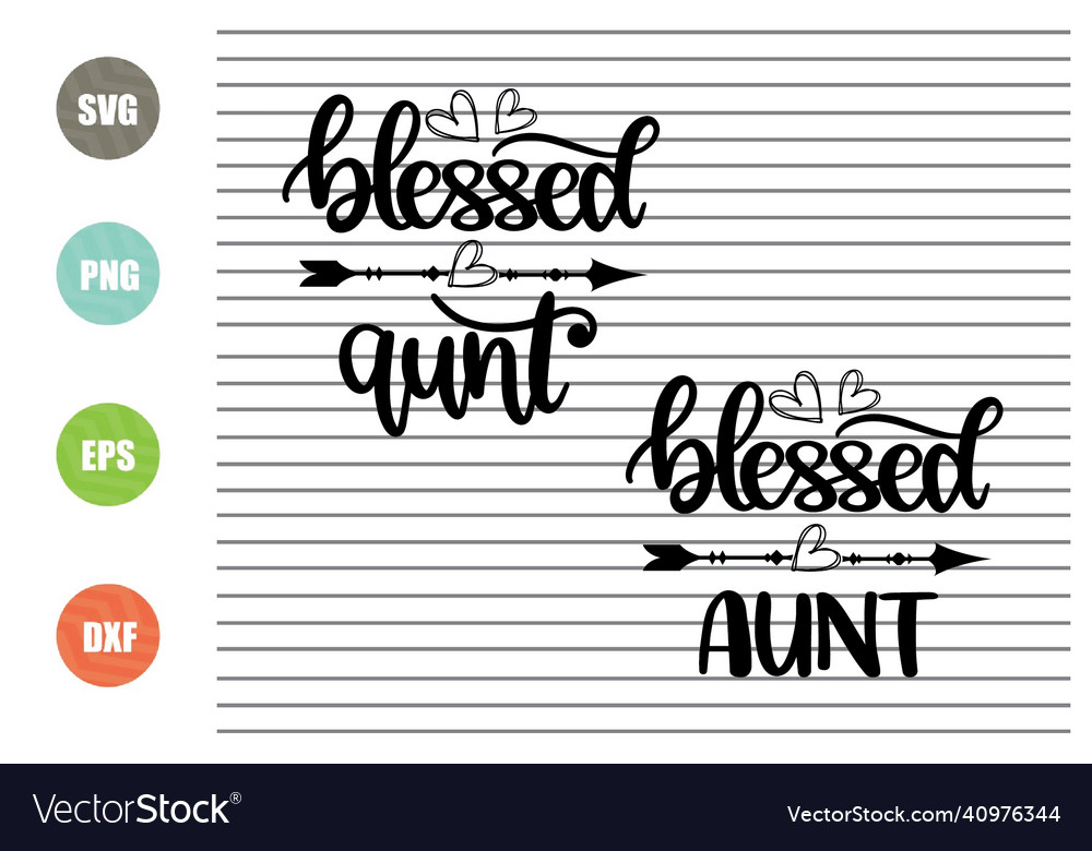 Blessed aunt Royalty Free Vector Image - VectorStock