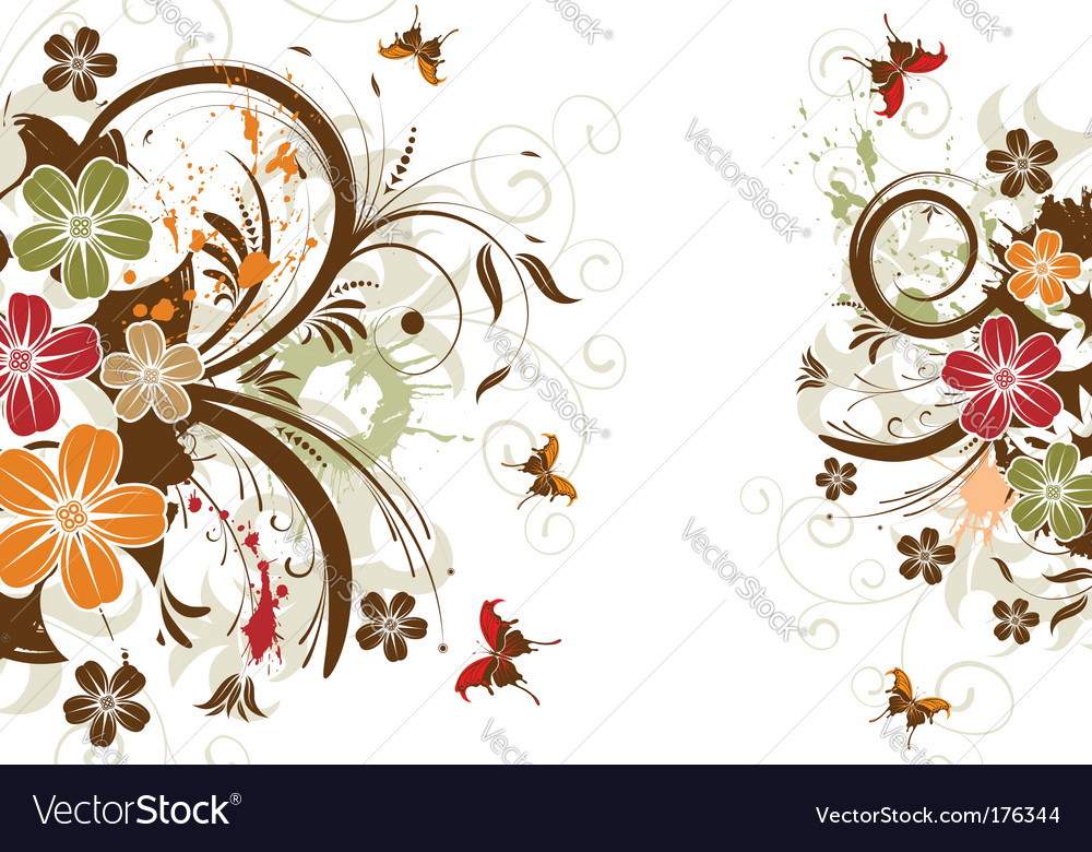 Flower background Royalty Free Vector Image - VectorStock
