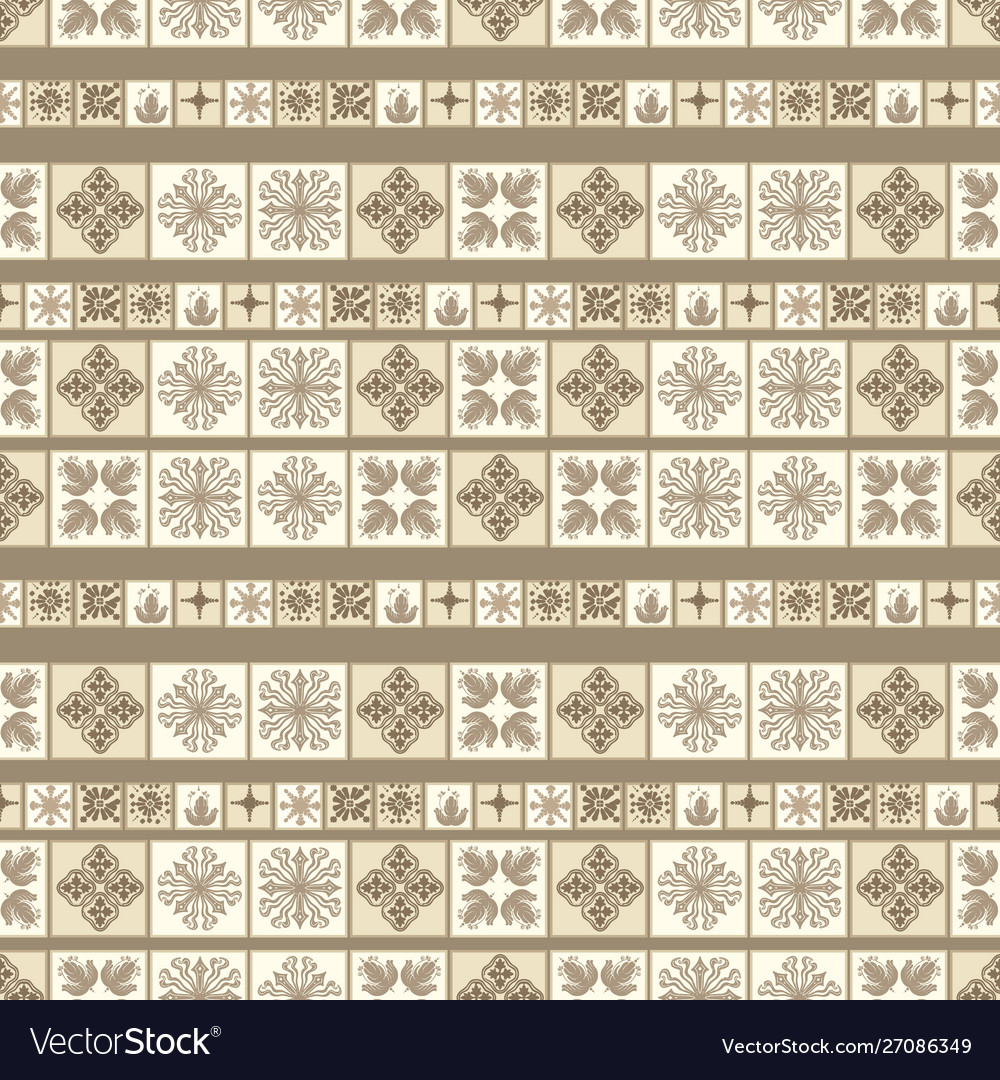 Ceramic tile pattern abstract mosaic Royalty Free Vector