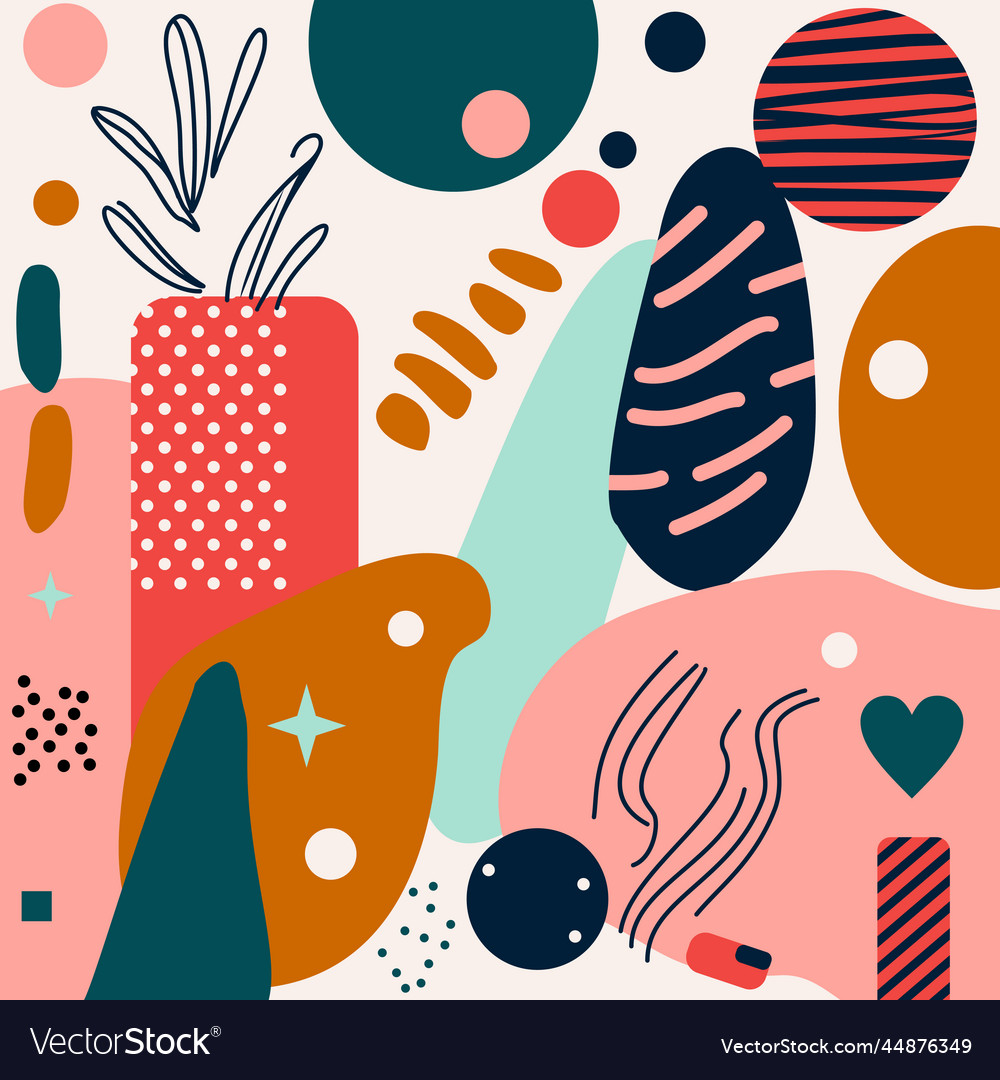 Creative contemporary trendy modern background Vector Image