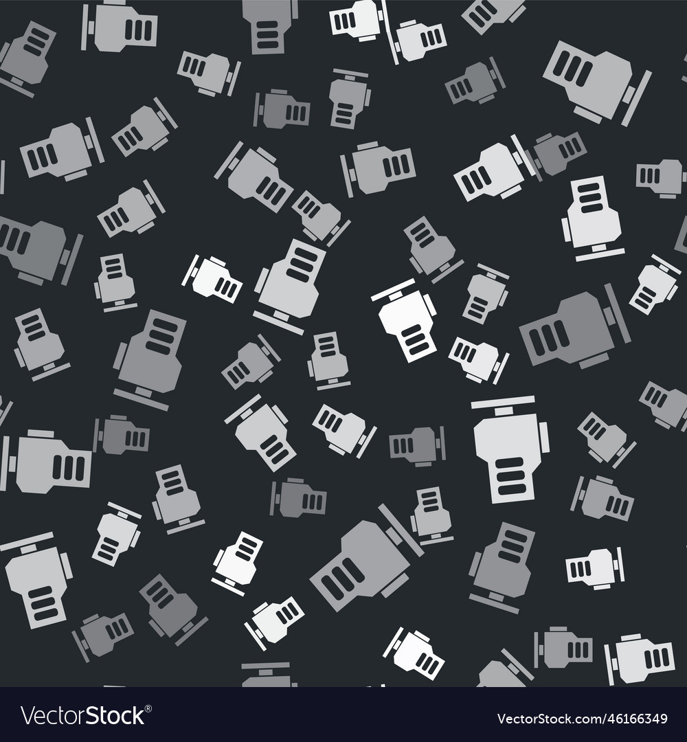 Grey check engine icon isolated seamless pattern Vector Image