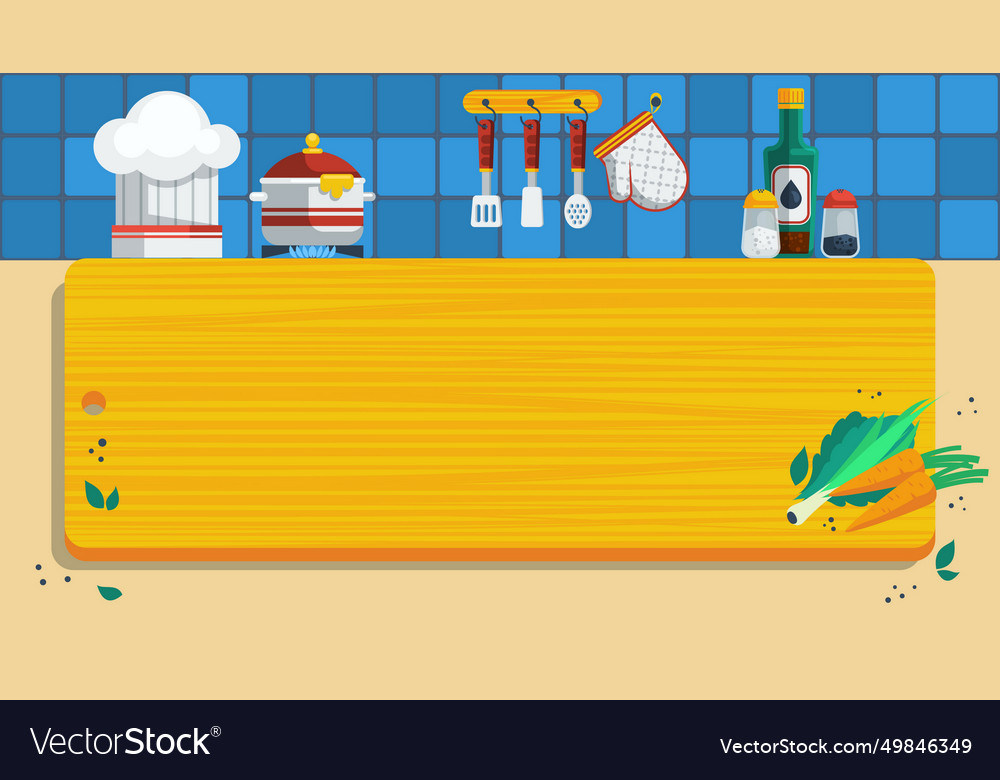 Kitchen background Royalty Free Vector Image - VectorStock