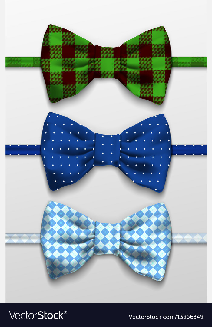Realistic bow tie Royalty Free Vector Image - VectorStock