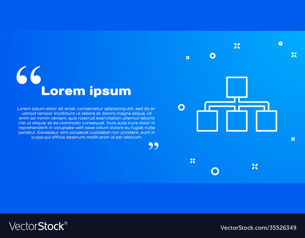 White line business hierarchy organogram chart Vector Image White line business hierarchy organogram chart Vector Image