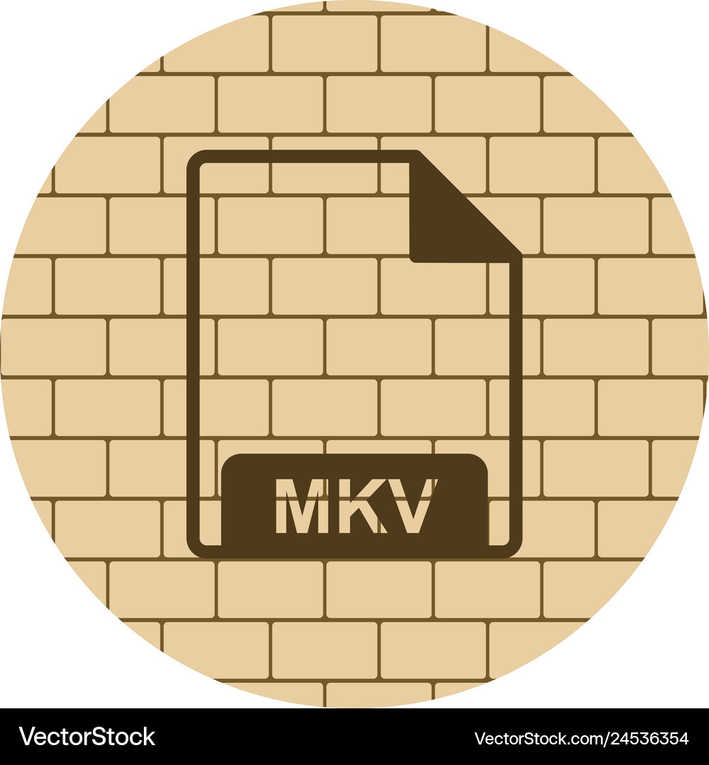 Mkv icon Royalty Free Vector Image - VectorStock