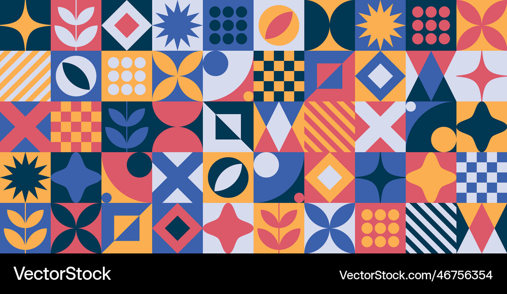 Modern neo geometrical abstract background Vector Image